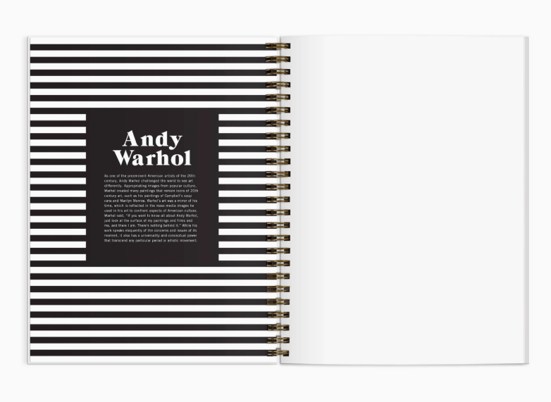 Andy Warhol Inspirational Sketchbook – FIA Museum Shop
