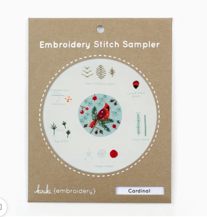 Cardinal - Embroidery Stitch Sampler – FIA Museum Shop